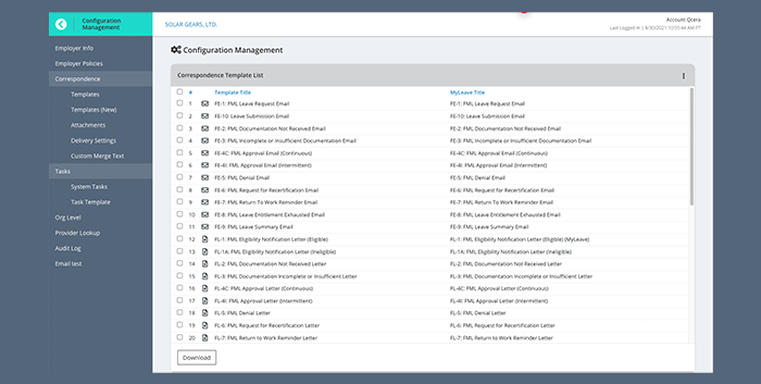 config-mgmt-templates-list | Qcera