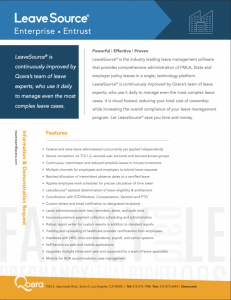 Leave of Absence Management Software for Large Employers | Qcera